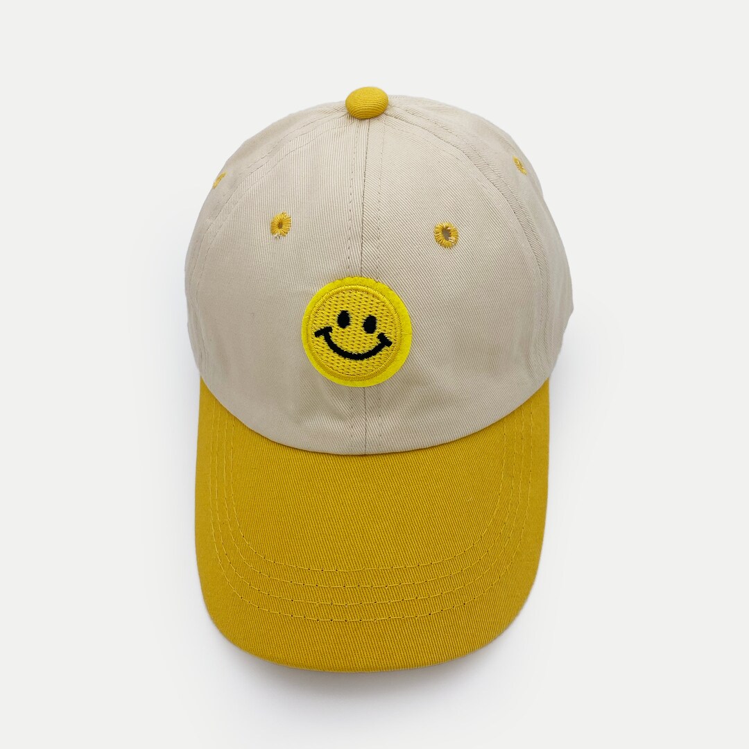 Smilie Cap Baseball Cap for Kids | in Yellow, Pink + Orange | 1-4 Years ...