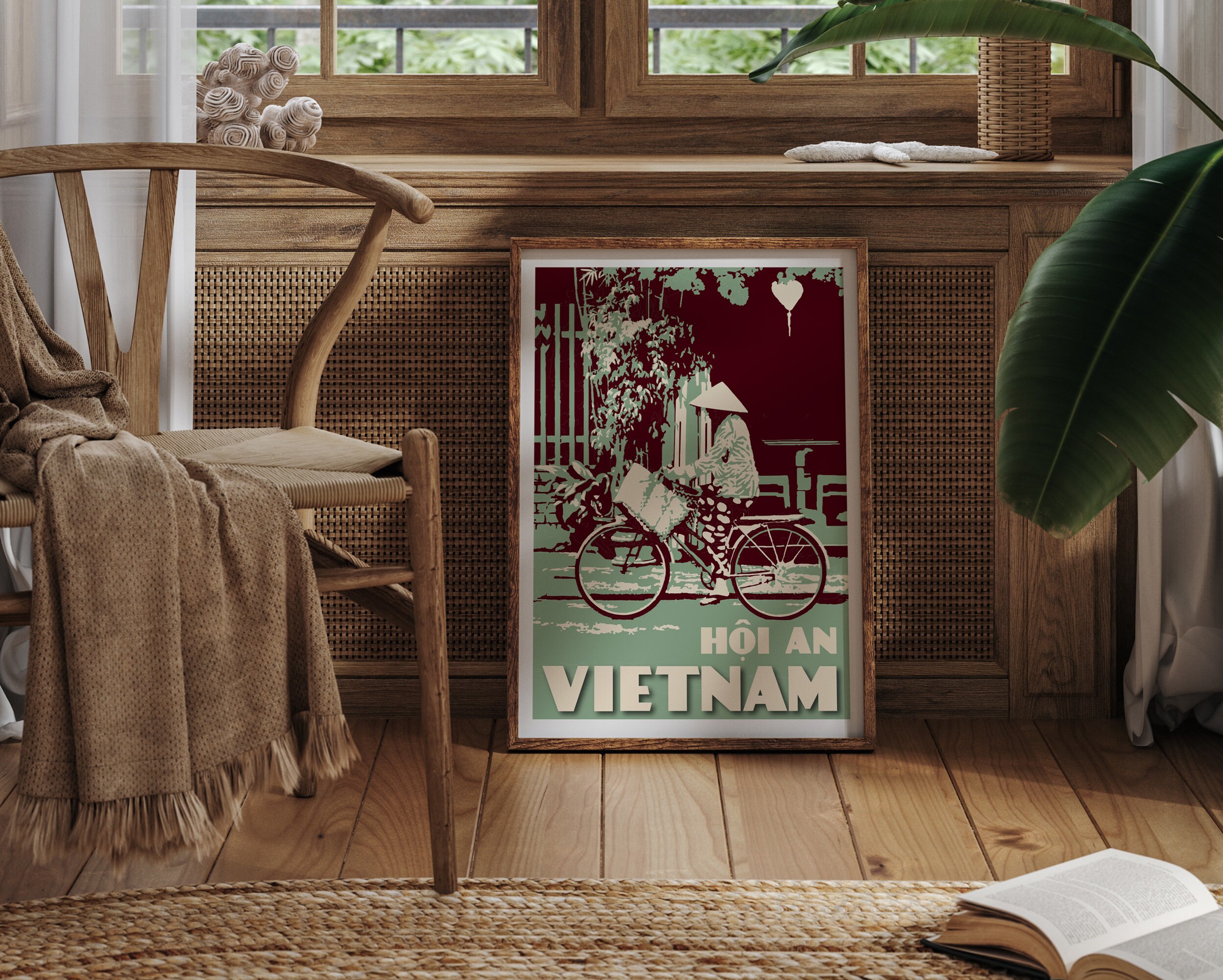 Vietnam Vintage Poster Hoi an Print - Etsy