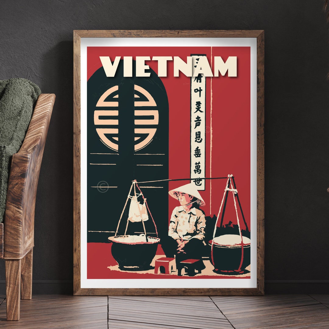 Vietnam Travel Poster - Etsy