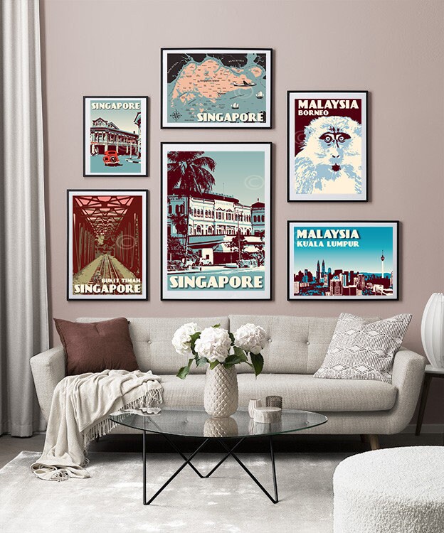 Malaysia Poster Kuala Lumpur Landscape Print - Etsy