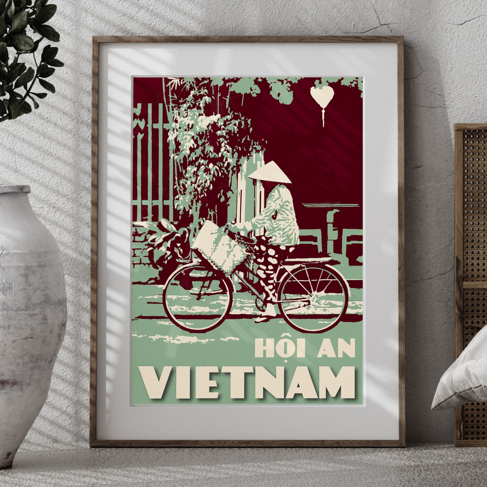 Vietnam Vintage Poster Hoi an Print - Etsy