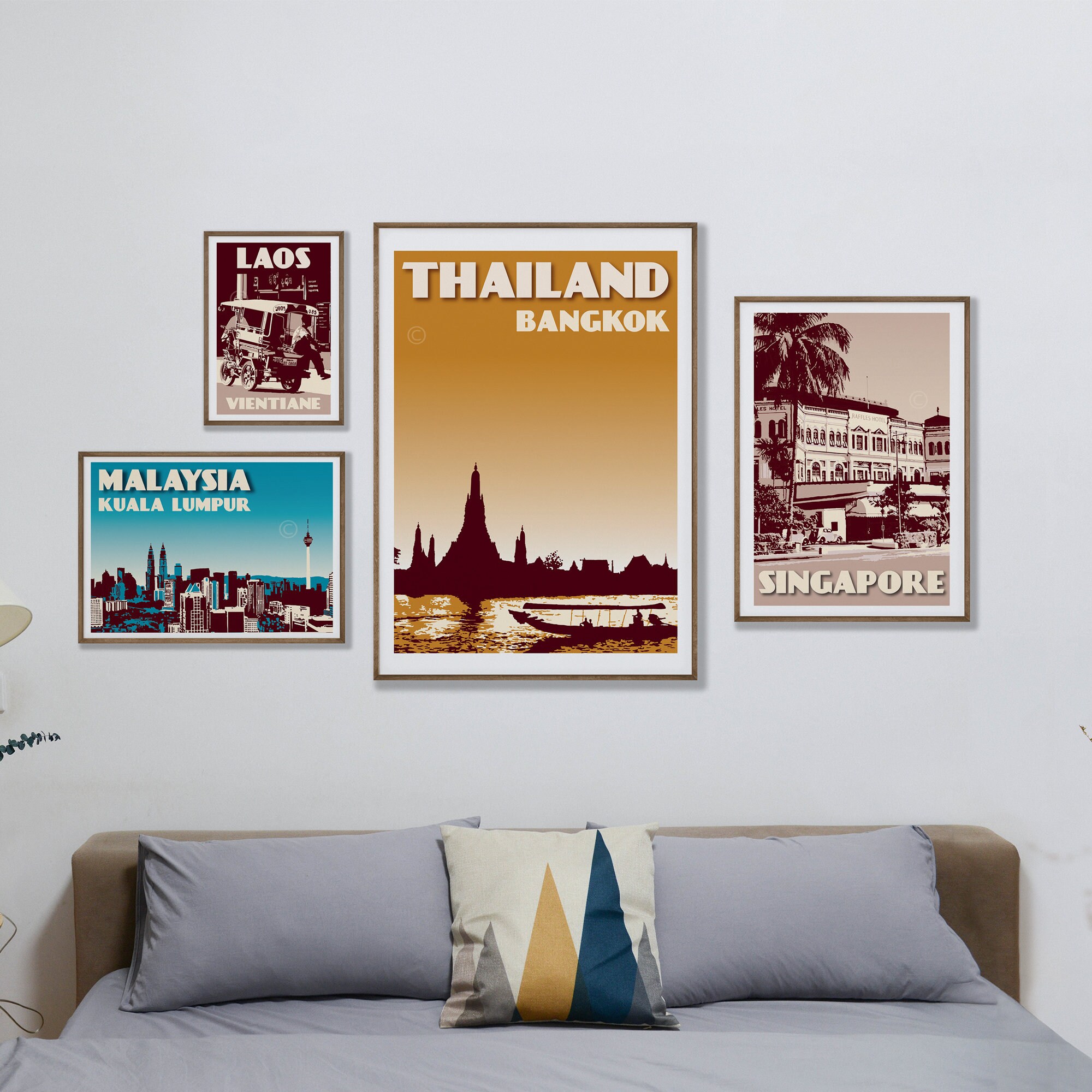 Malaysia Poster Kuala Lumpur Landscape Print - Etsy