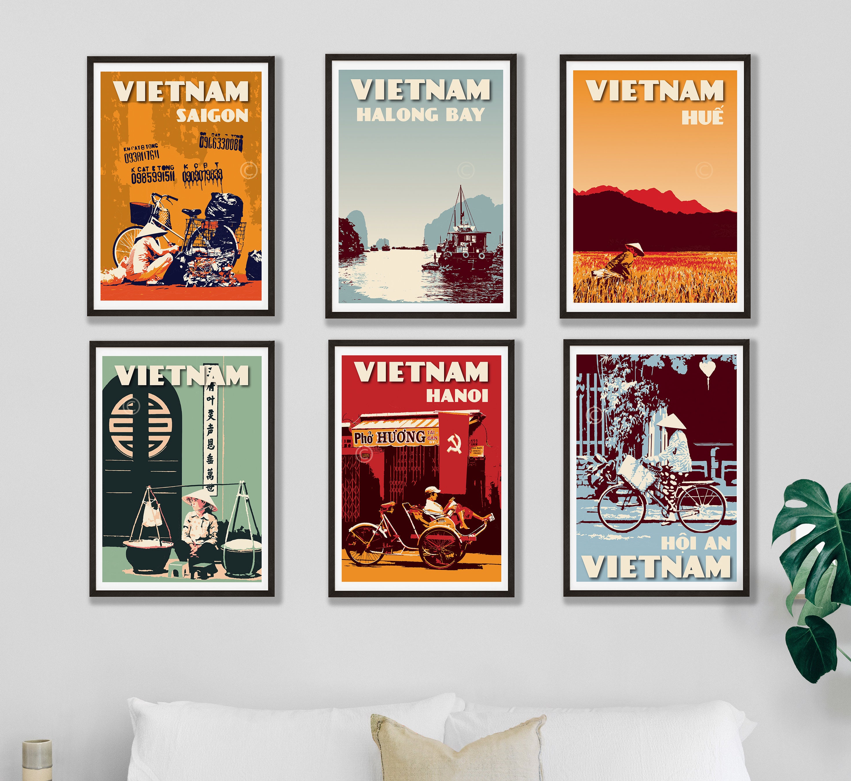 Vietnam Poster | Saigon Vintage Print - Etsy