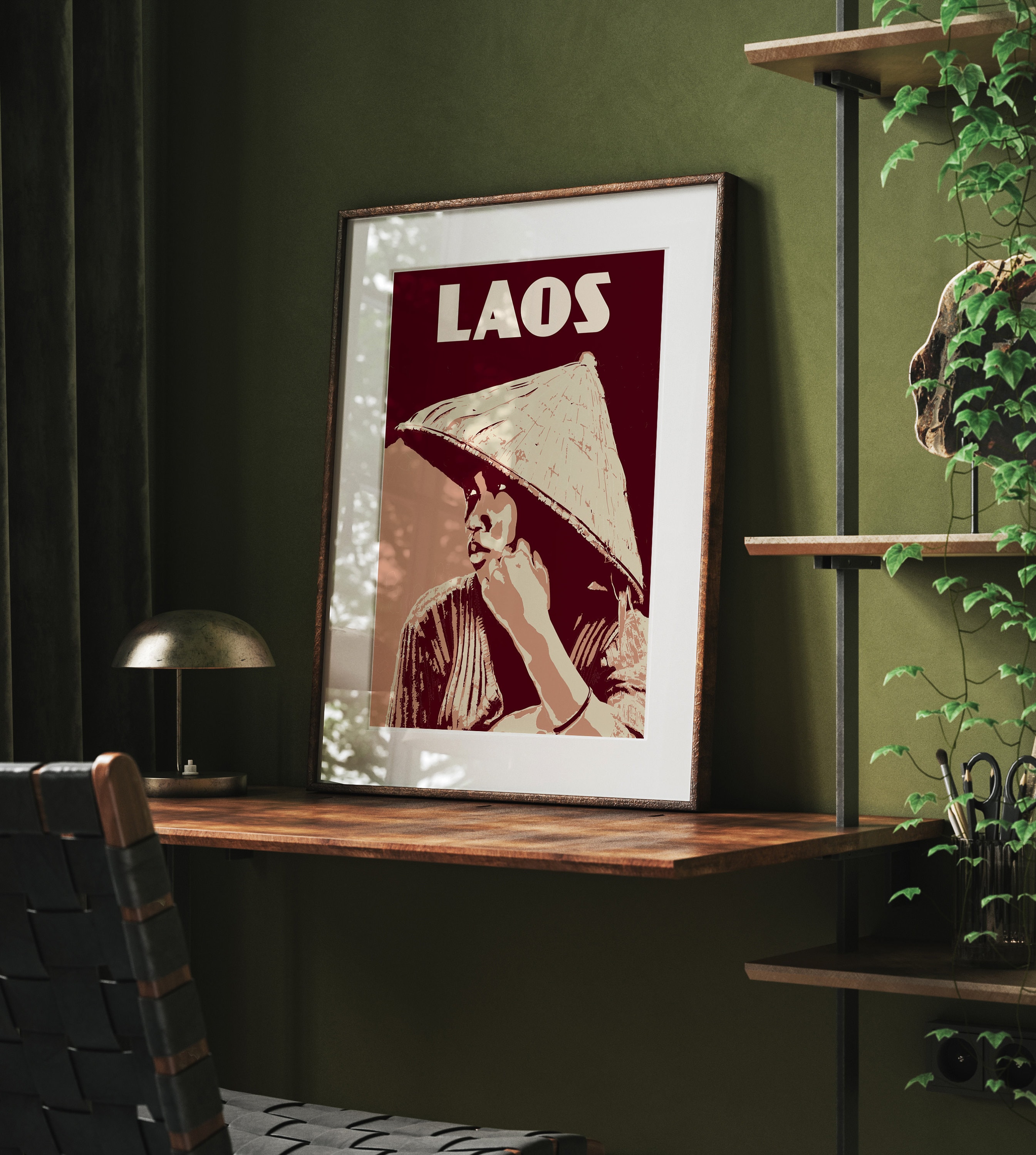 Laos Travel Poster Lao Portrait - Etsy