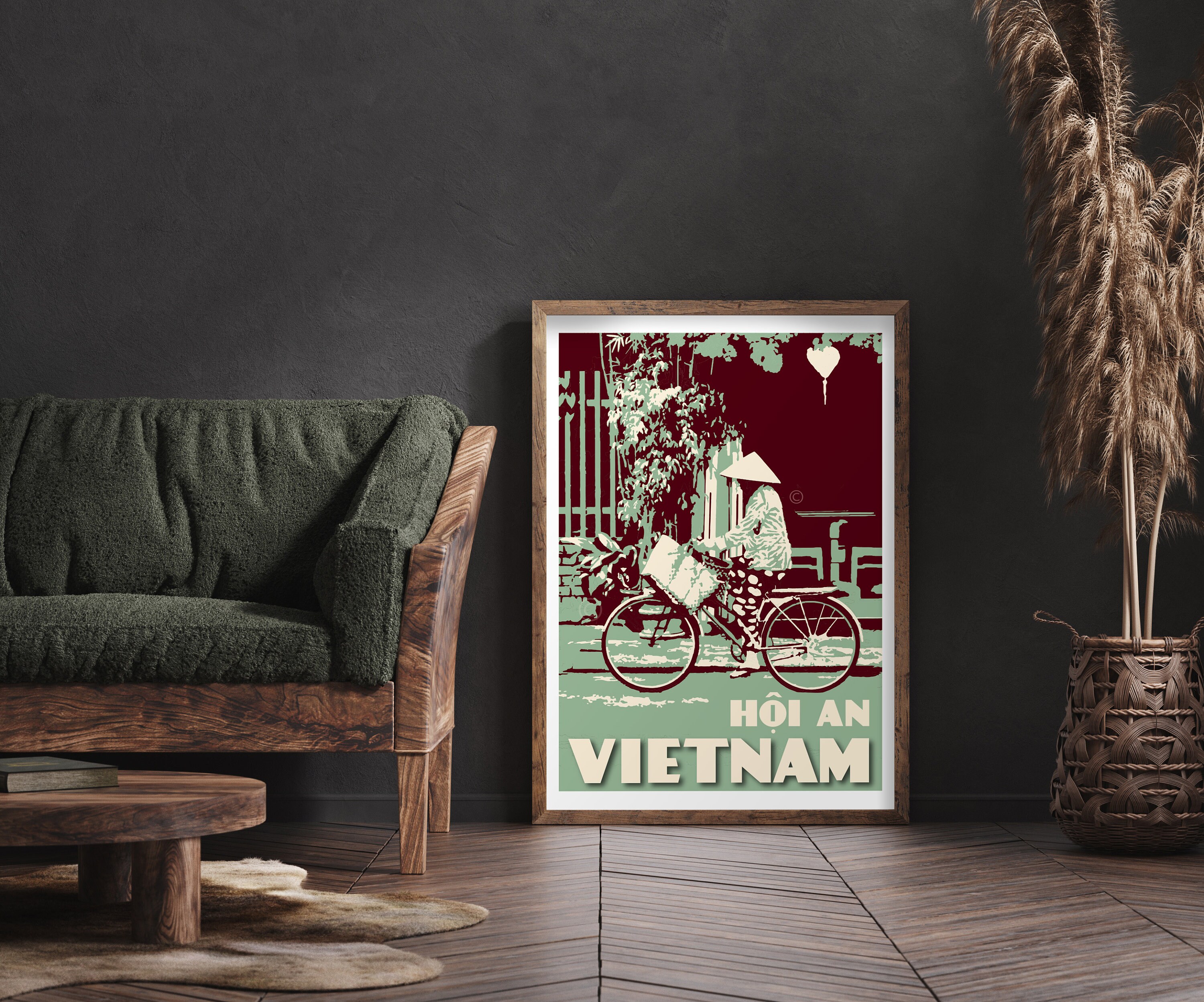 Vietnam Vintage Poster Hoi an Print - Etsy