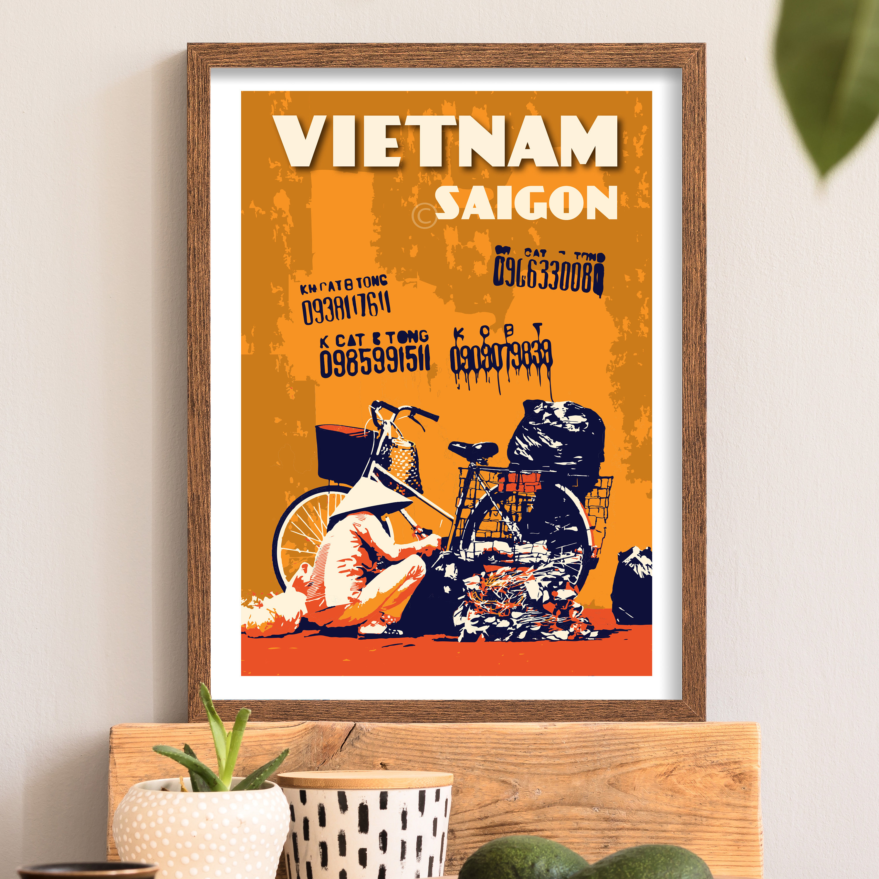 Vietnam Poster | Saigon Vintage Print - Etsy