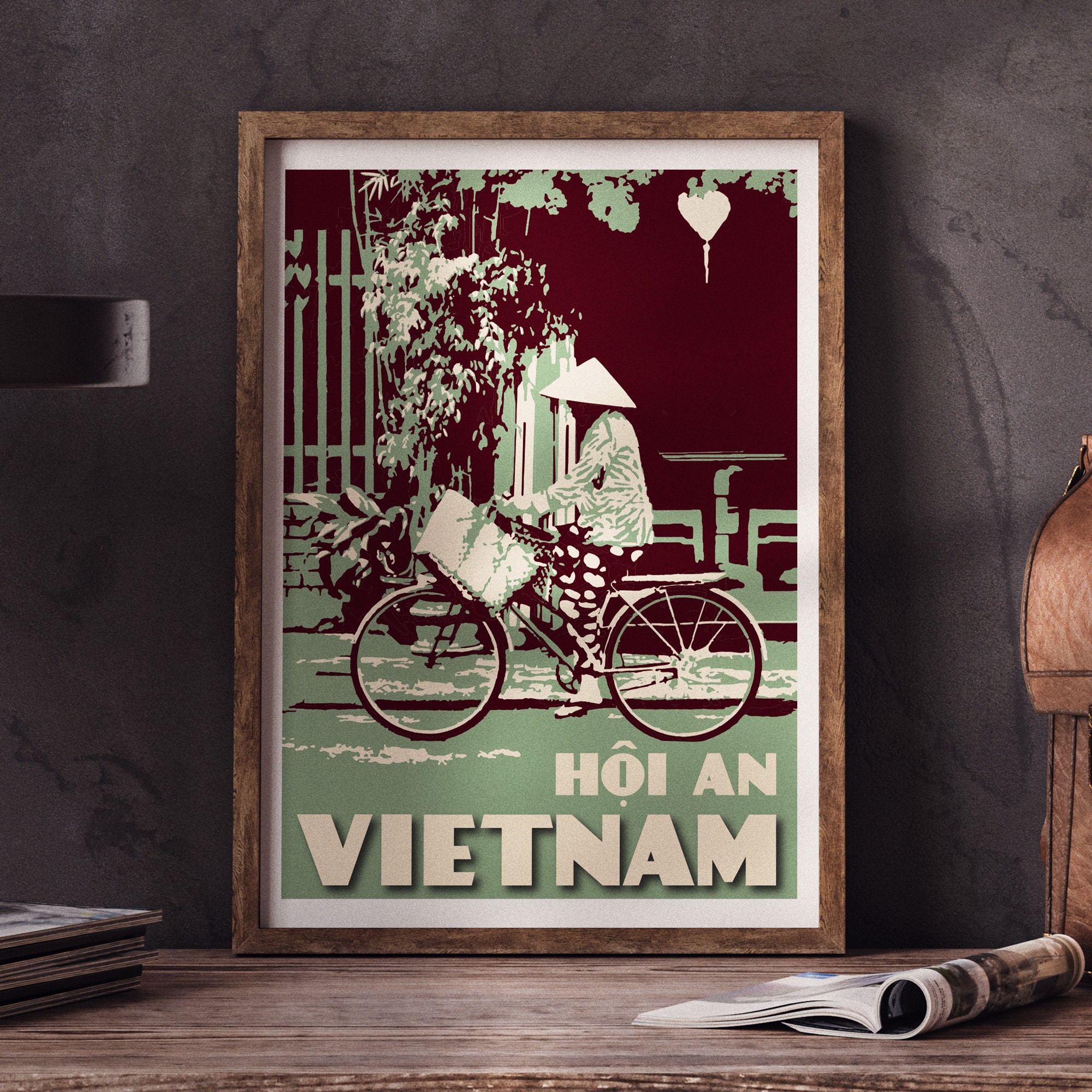Vietnam Vintage Poster Hoi an Print - Etsy