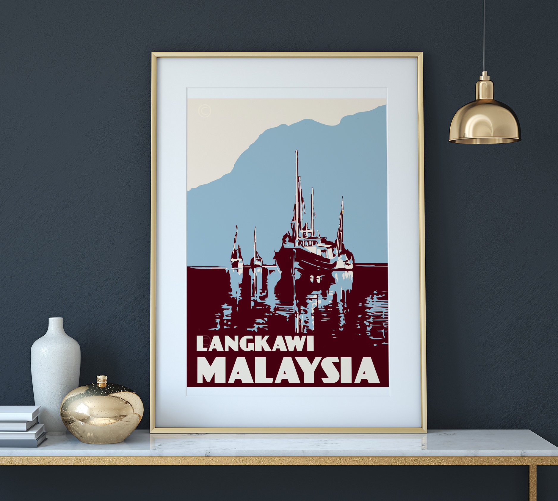 Malaysia Travel Poster Langkawi Print - Etsy