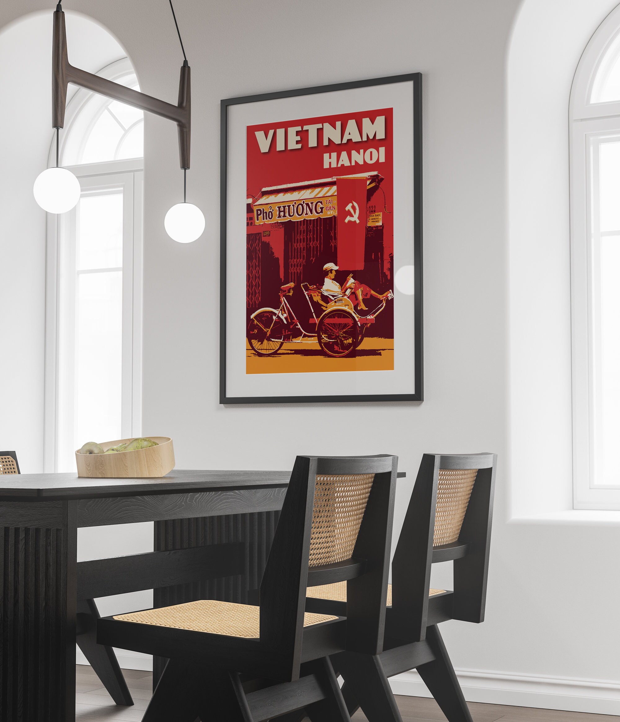 Vietnam Poster | Hanoi Vintage Print - Etsy