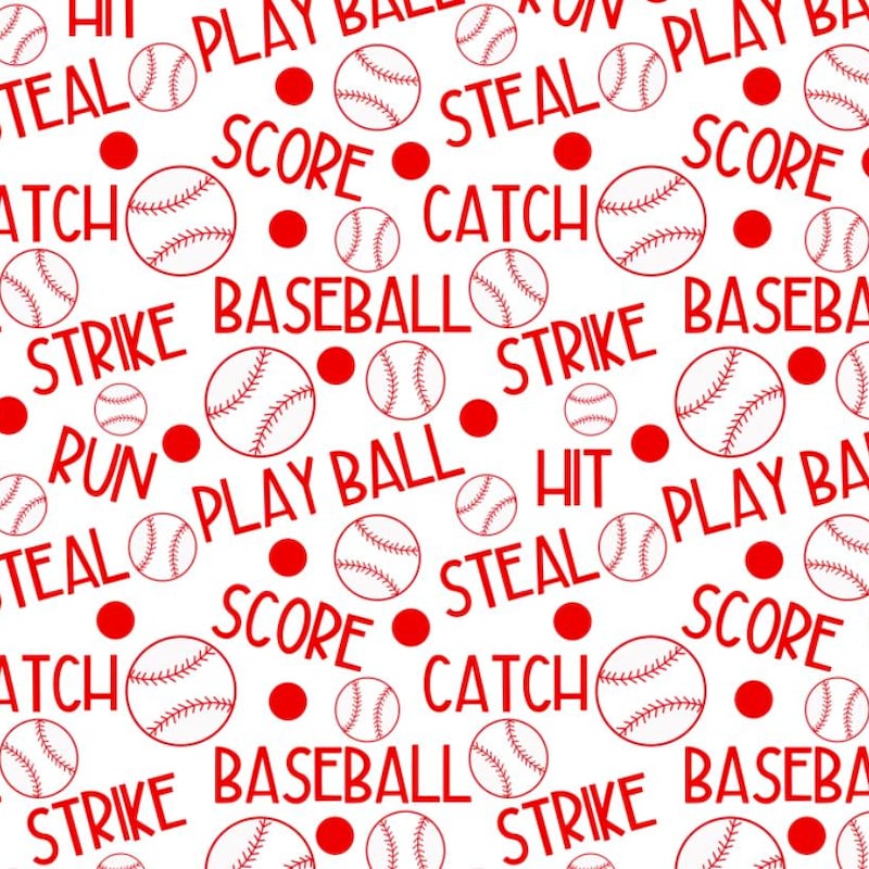 Baseball Fabric - Etsy