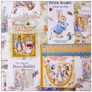 Peter Rabbit Fabric Beatrix Potter Fabric Cotton Cartoon Fabric ...