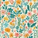 Vintage Summer Color Floral Pattern Fabric Pure Cotton Fabric by the ...