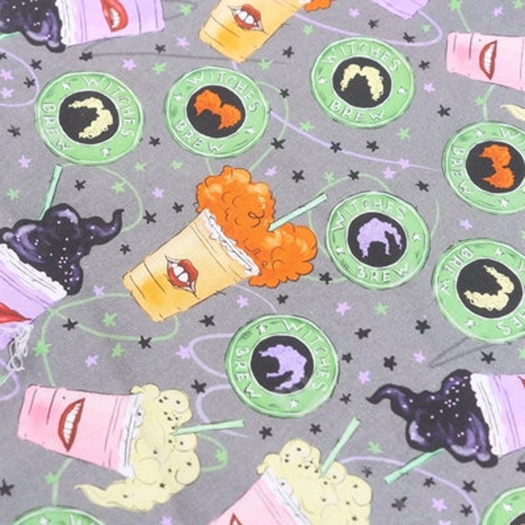 Starbucks Fabric for Coffee Lover Fabric Cotton Cartoon Fabric ...