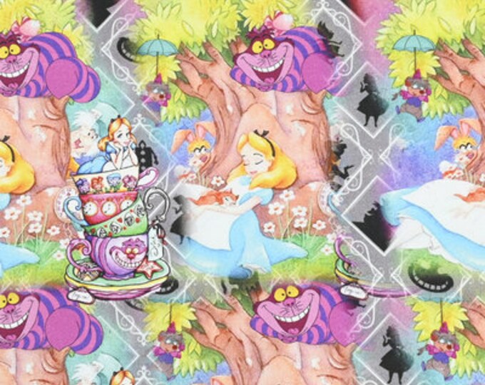 Alice in Wonderland Fabric Alice With Blue by Pond Ripple Wonderland ...