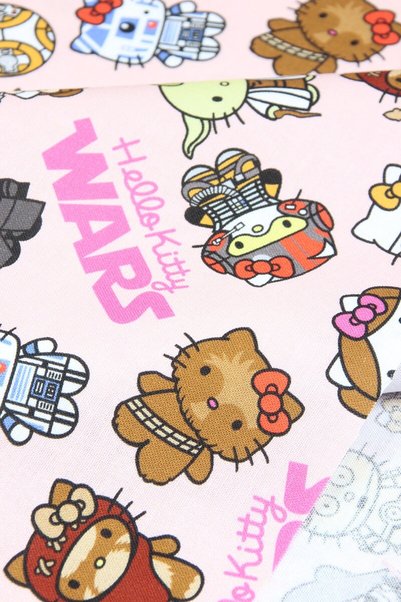 Hello Kitty Fabric Star Wars Fabric Lucky Kitty Fabric Cotton Cartoon ...