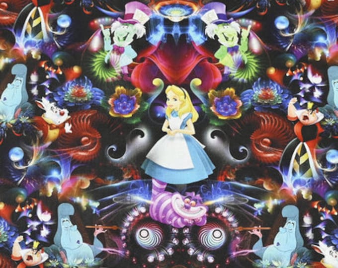 Alice in Wonderland Fabric Alice With Blue by Pond Ripple Wonderland ...