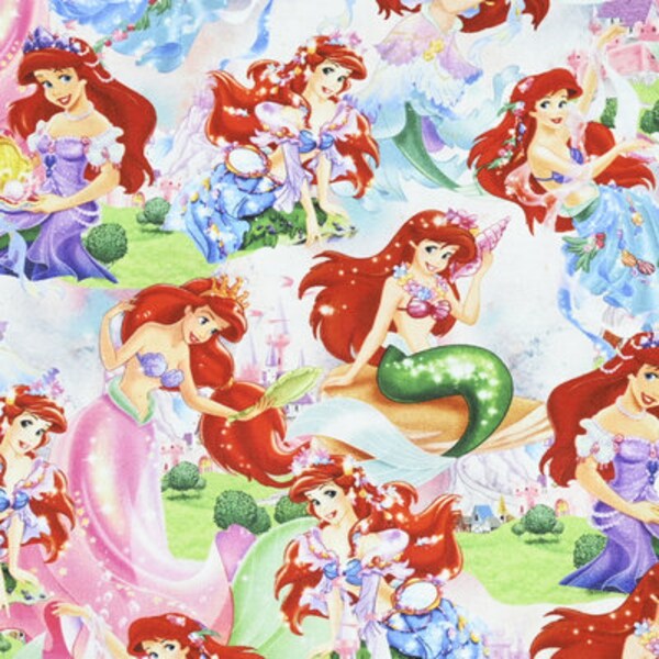 Flannel Mermaid Fabric - Etsy