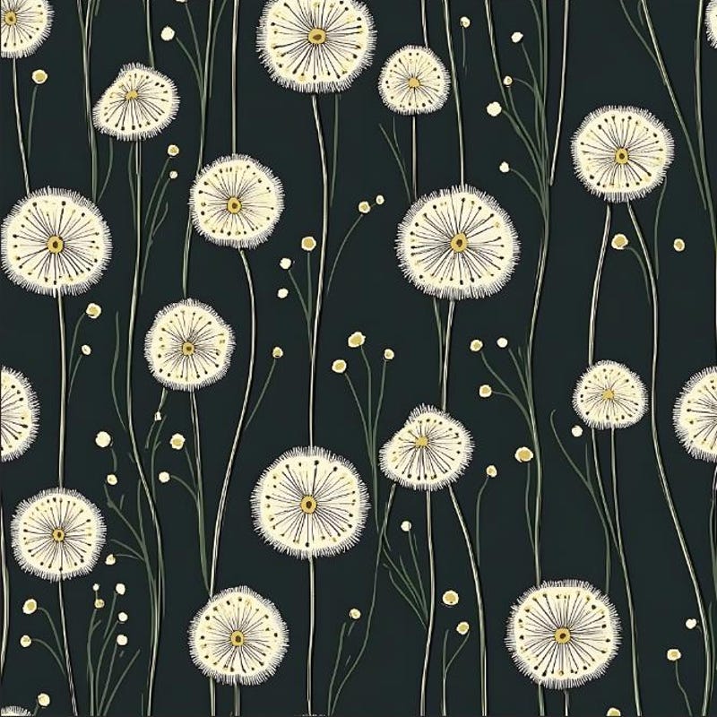 Dandelion Fabric - Etsy