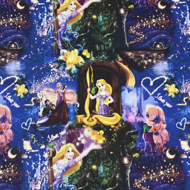 Disney Dreams Tangled Fabric Princess Rapunzel Fabric Cotton - Etsy