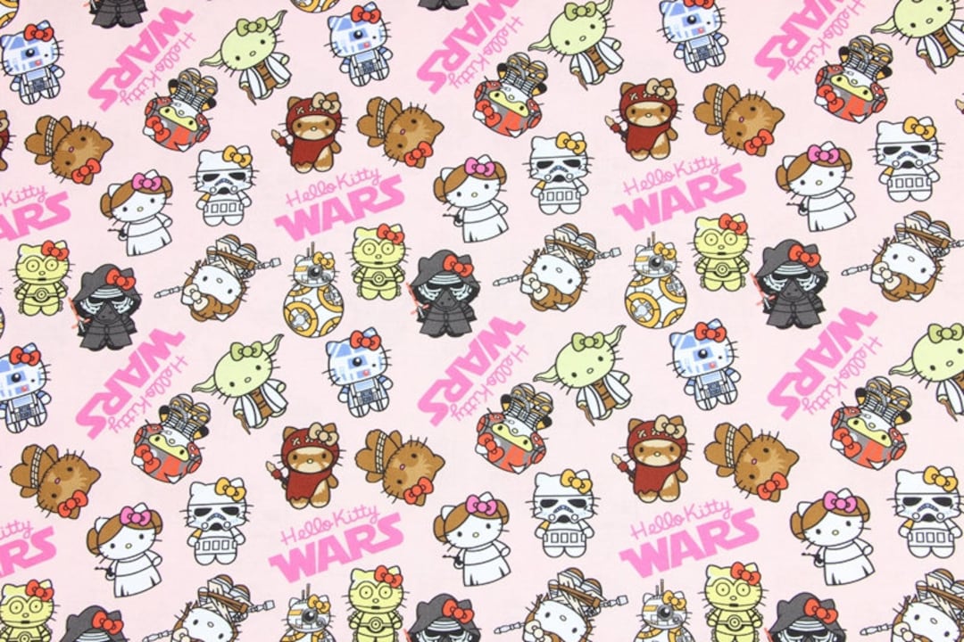 Hello Kitty Fabric Star Wars Fabric Lucky Kitty Fabric Cotton Cartoon ...