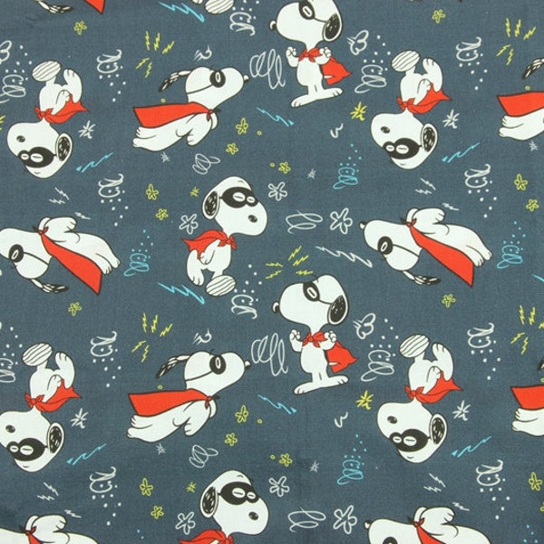 Snoopy Cotton Fabric - Etsy