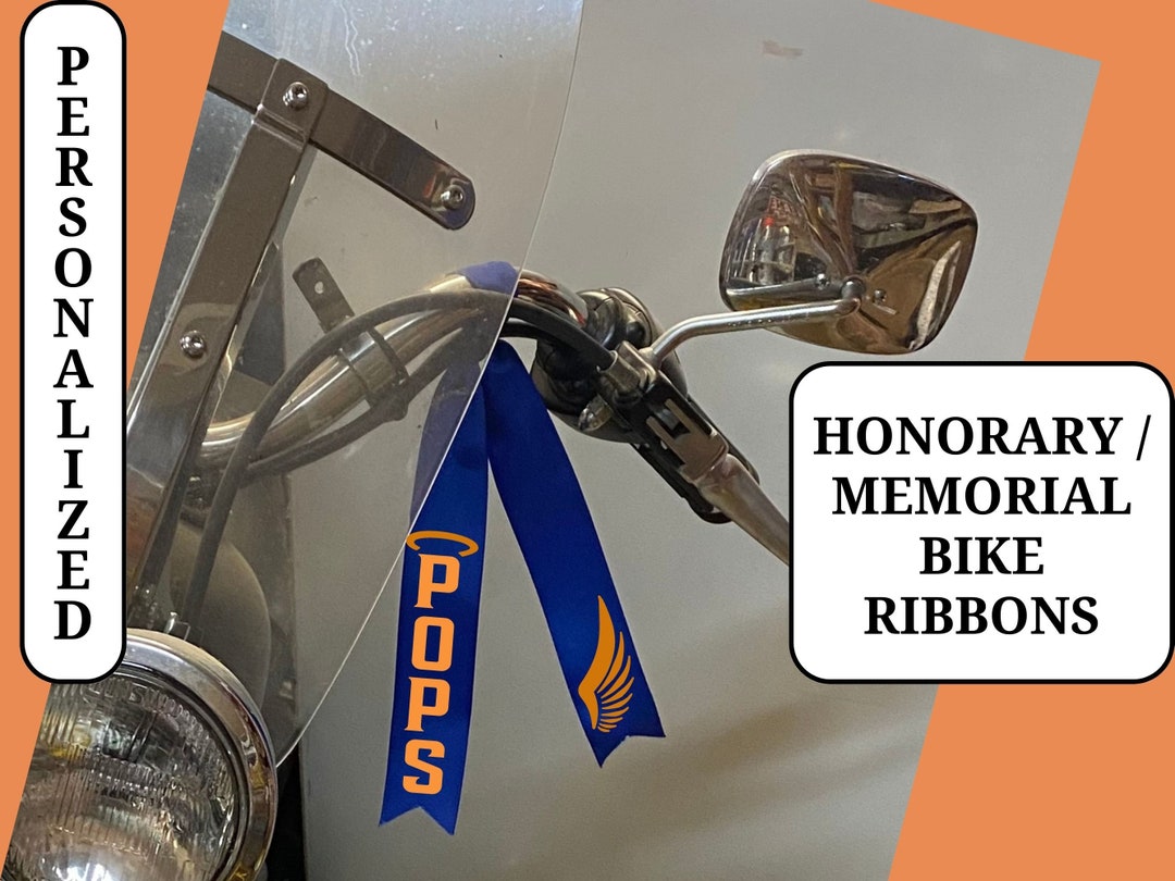 Personalized Biker Ribbon Memorial Honorary Ride - Etsy