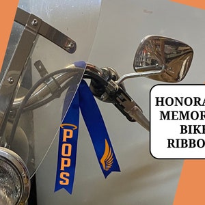 Personalized Biker Ribbon Memorial Honorary Ride - Etsy