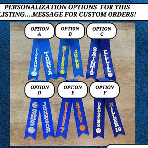 Personalized TEAM Ribbon DIY Kit for Volleyball, Softball, Dance, Pom ...