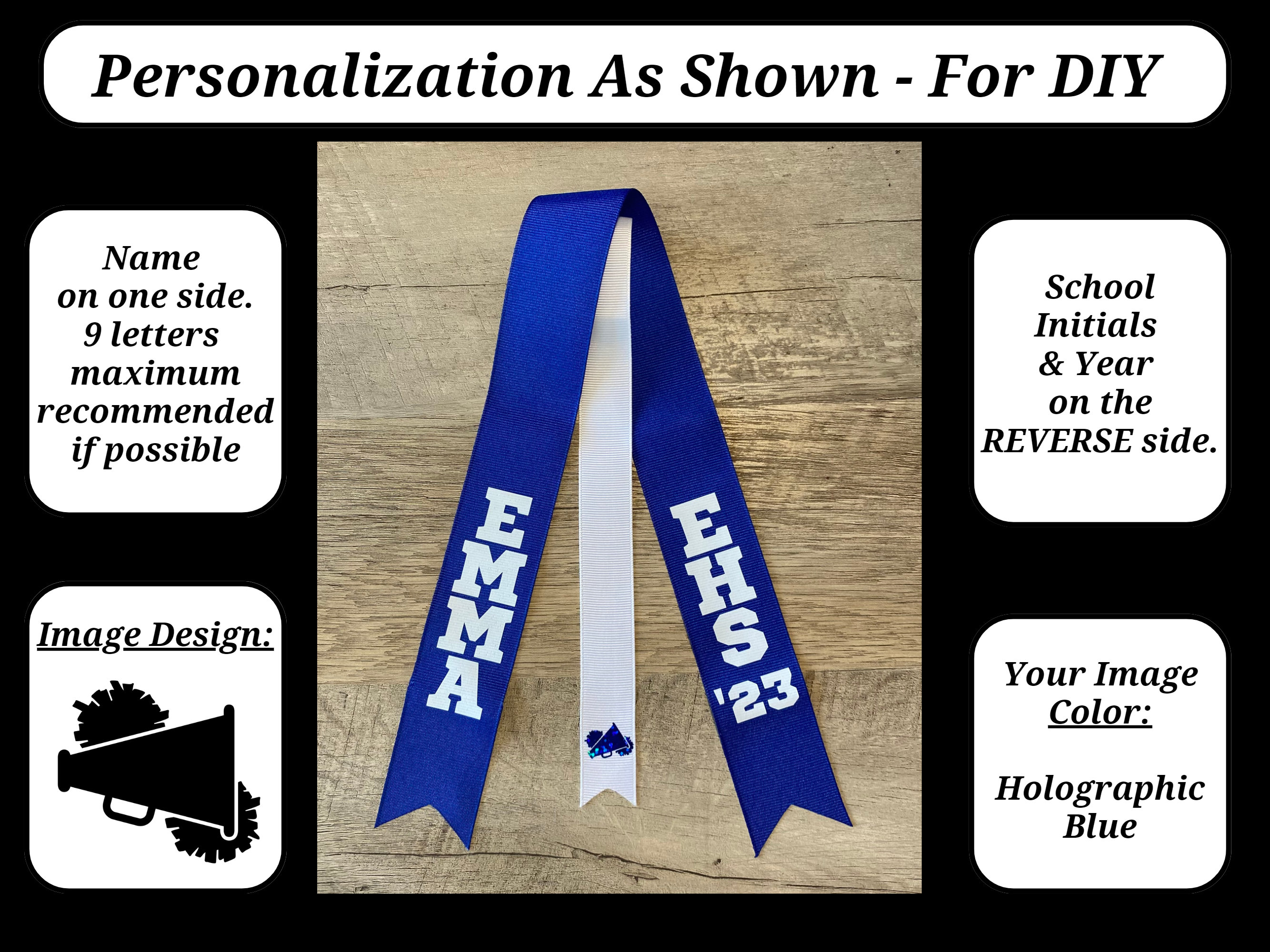 Personalized Cheer Ribbons for DIY Projects Ideal for Buttons - Etsy