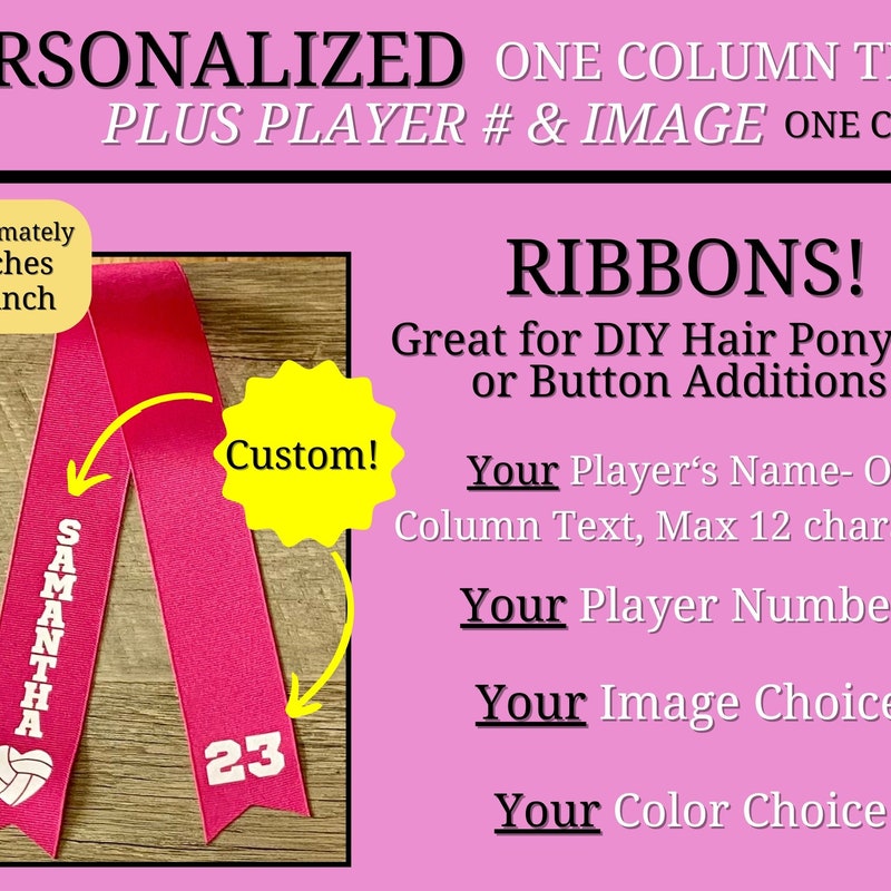 Numbered Ribbon - Etsy