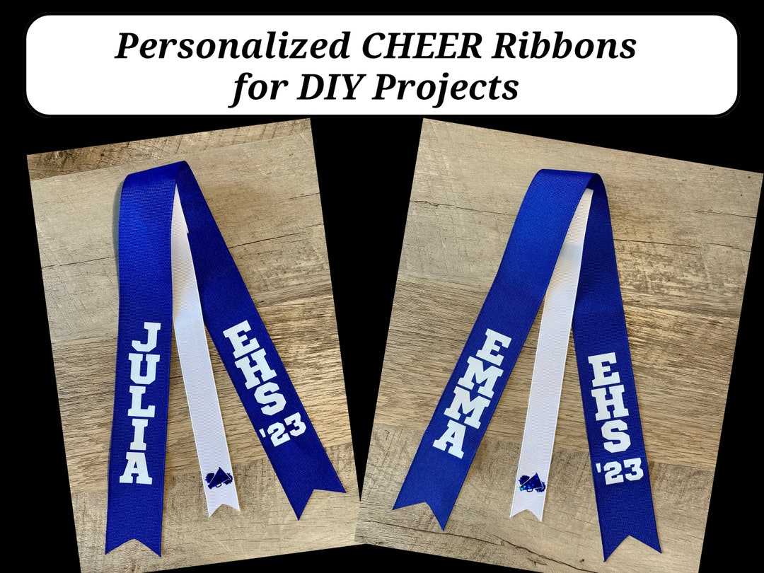 Personalized Cheer Ribbons for DIY Projects, Ideal for Buttons - Etsy