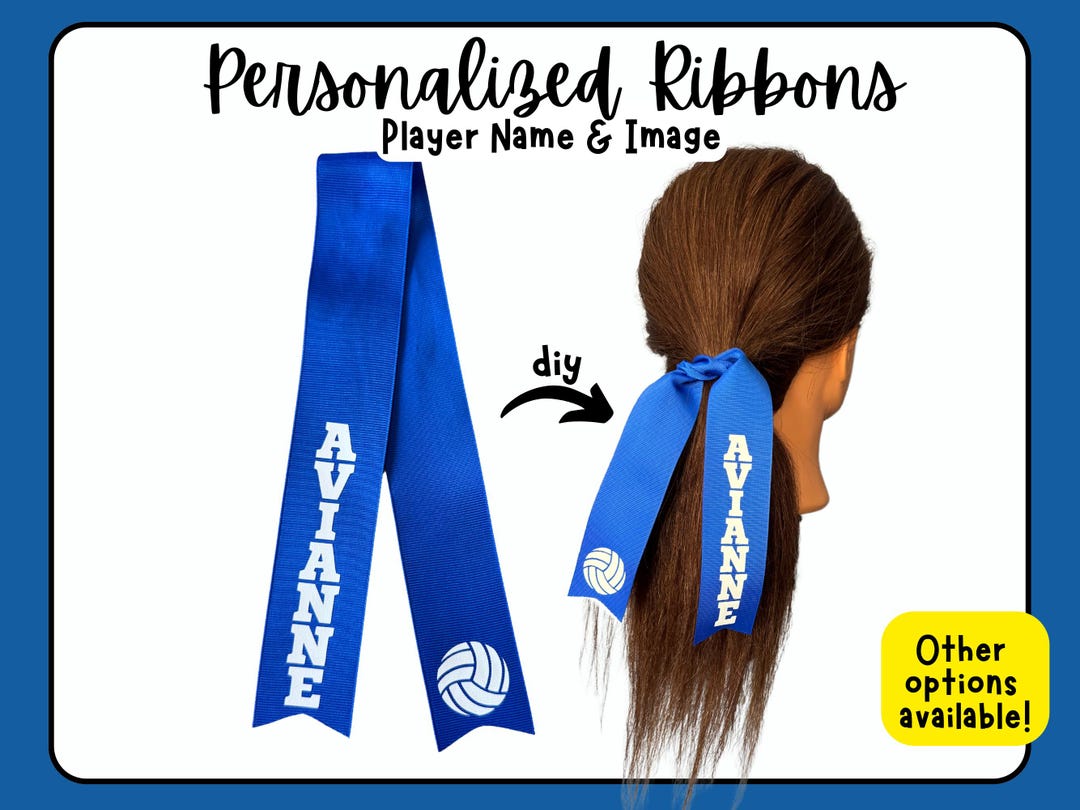 Personalized Blue Ribbon: Length Sash Style Ribbon (1.5 Inch Wide ...