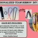 Personalized TEAM Ribbon DIY Kit for Volleyball, Softball, Dance, Pom ...