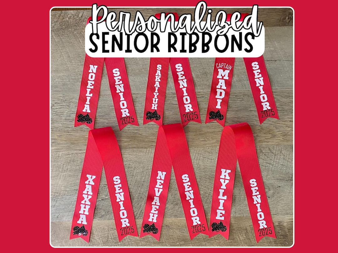 Senior Personalized Ribbons, Good for Homecoming, Senior Night ...
