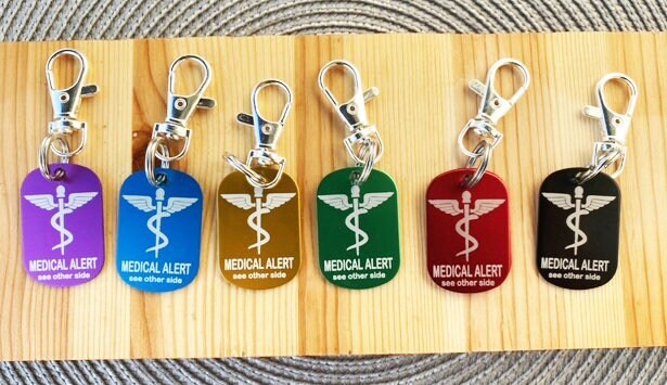 I.C.E Medical Tag Emergency ID Medical Alert Personalised Alert ...