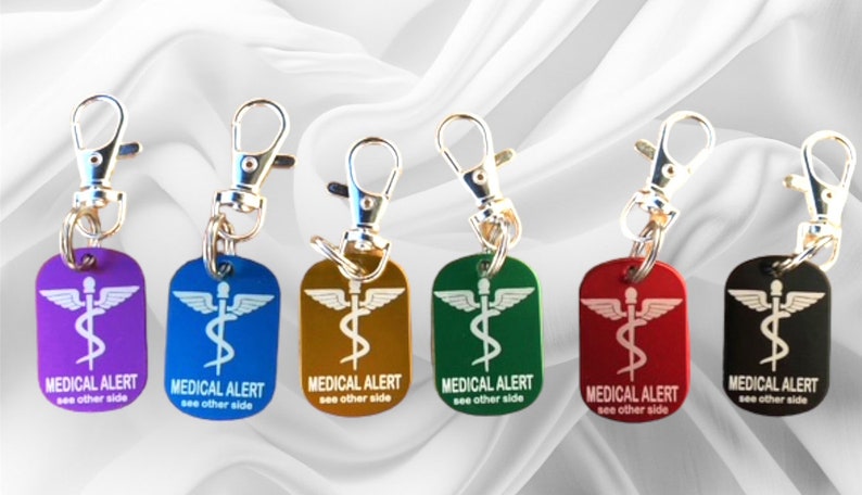 I.C.E Medical Tag Emergency ID Medical Alert Personalised Alert ...