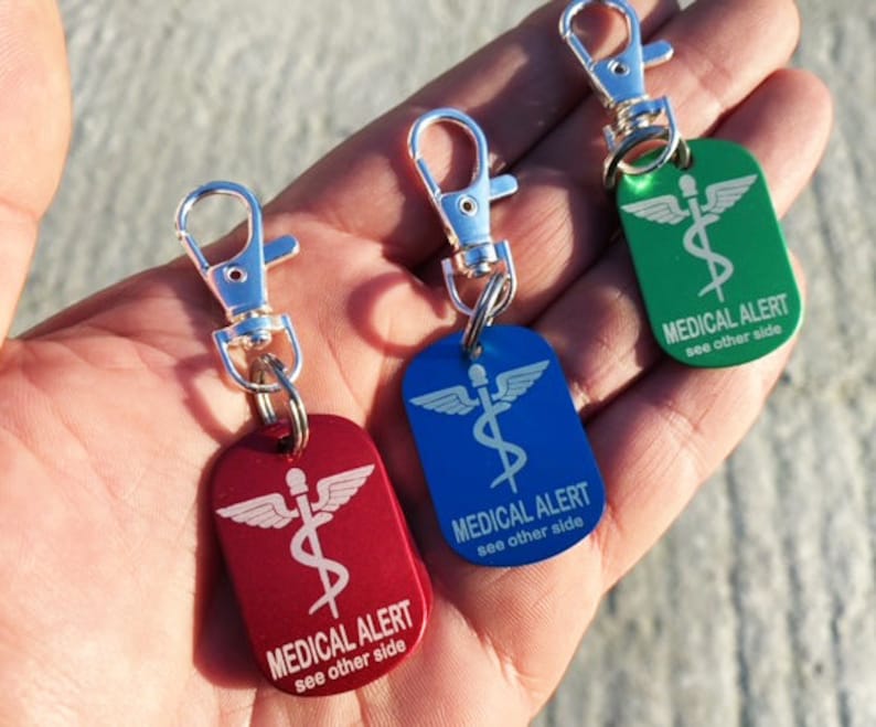 I.C.E Medical Tag Emergency ID Medical Alert Personalised Alert ...