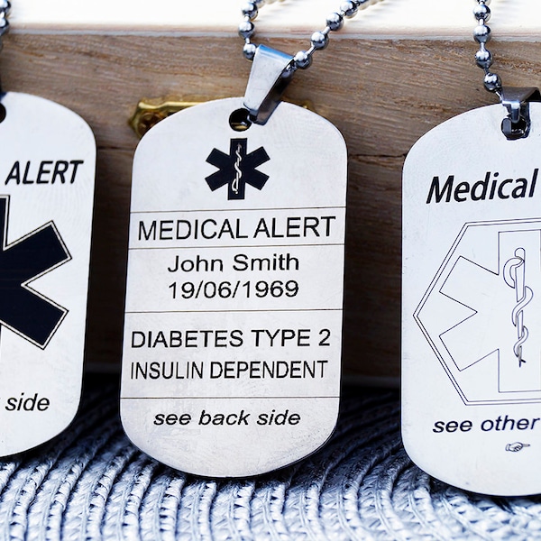 Medical Military Dog Tag - Etsy