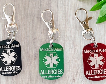 I.C.E Medical Tag Emergency ID Medical Alert Personalised Alert ...
