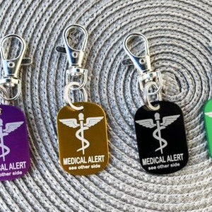 I.C.E Medical Tag Emergency ID Medical Alert Personalised Alert ...