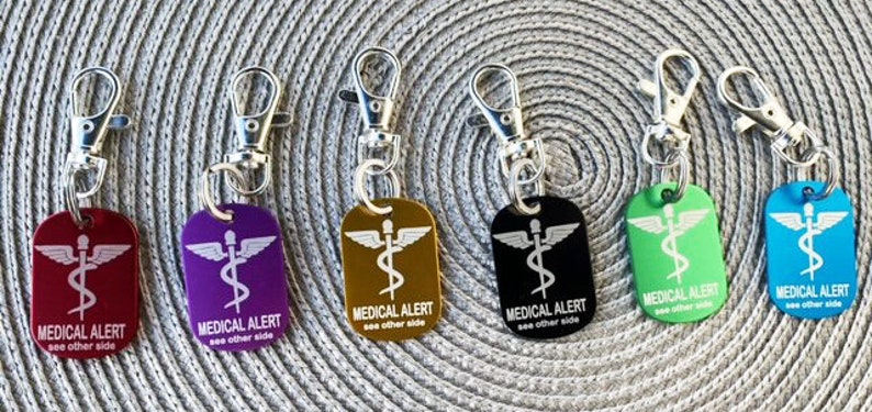 I.C.E Medical Tag Emergency ID Medical Alert Personalised Alert ...