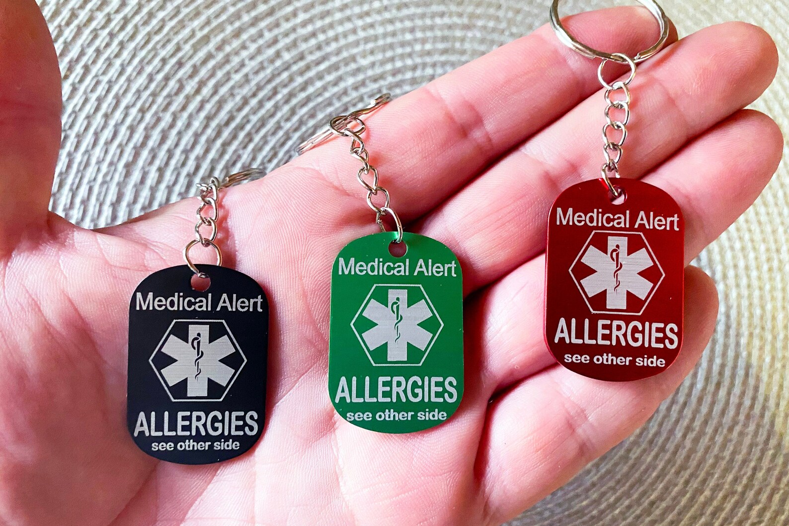 Personalised Pendant and Medical Alert Dog Tag Medical Alert Necklace ...