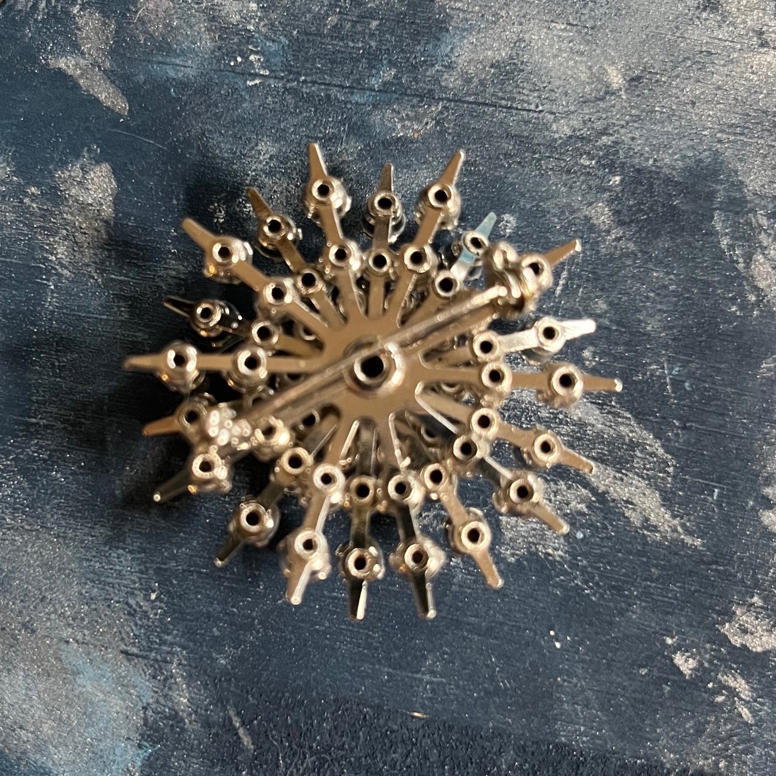 Vintage/ so Sparkly! Sunburst/starburst/ Very Shiny Crystal Rhinestone ...