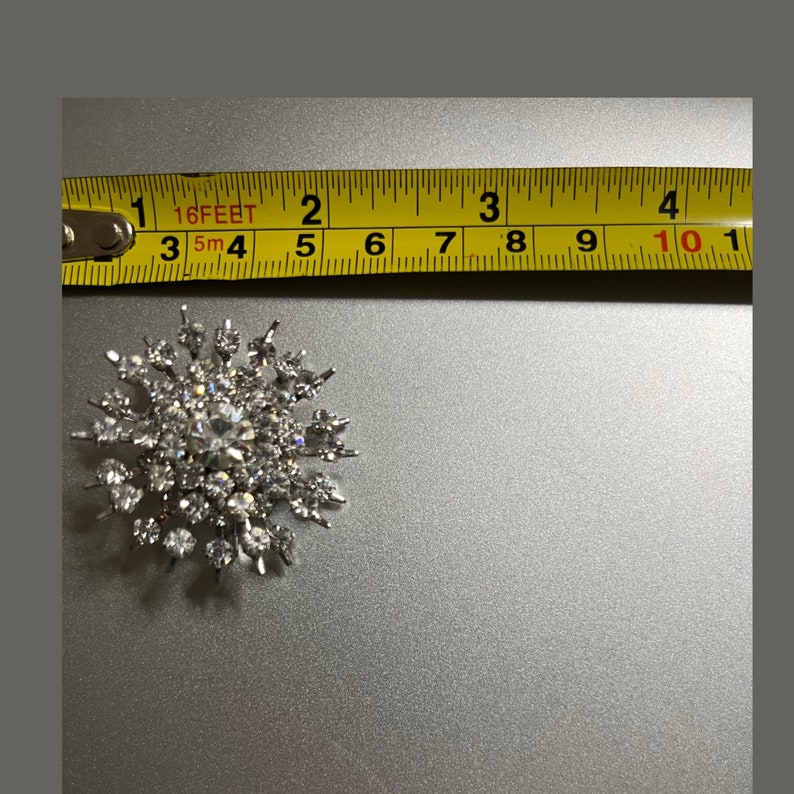 Vintage/ so Sparkly! Sunburst/starburst/ Very Shiny Crystal Rhinestone ...