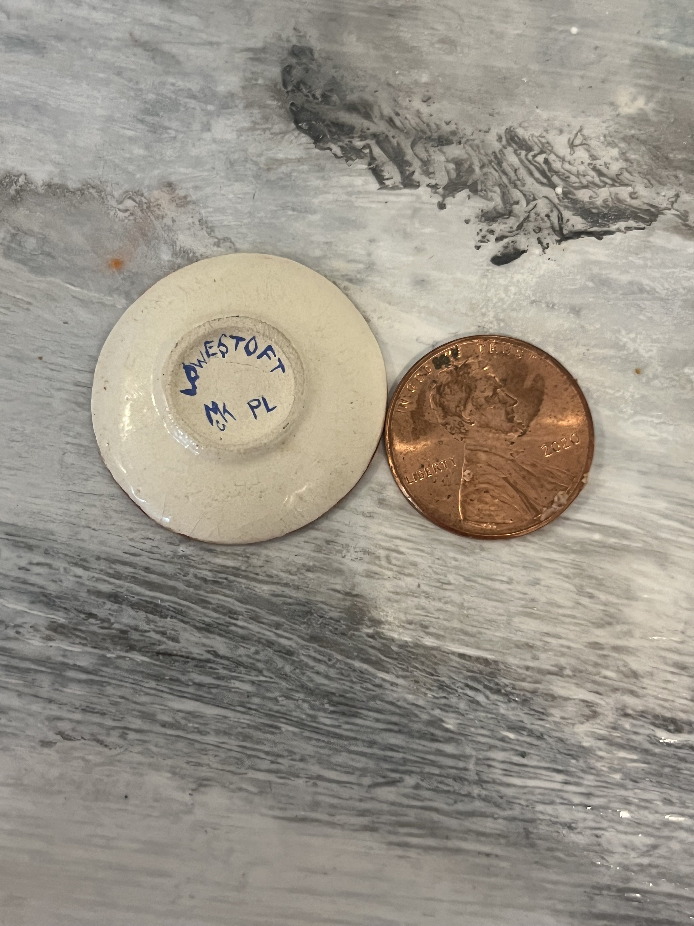 Signed Artisan Deborah Mcknight With Lowestoft Dollhouse Miniature ...