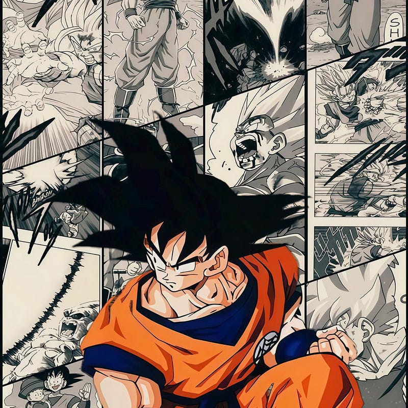 Dragon Ball Manga Panel - Etsy