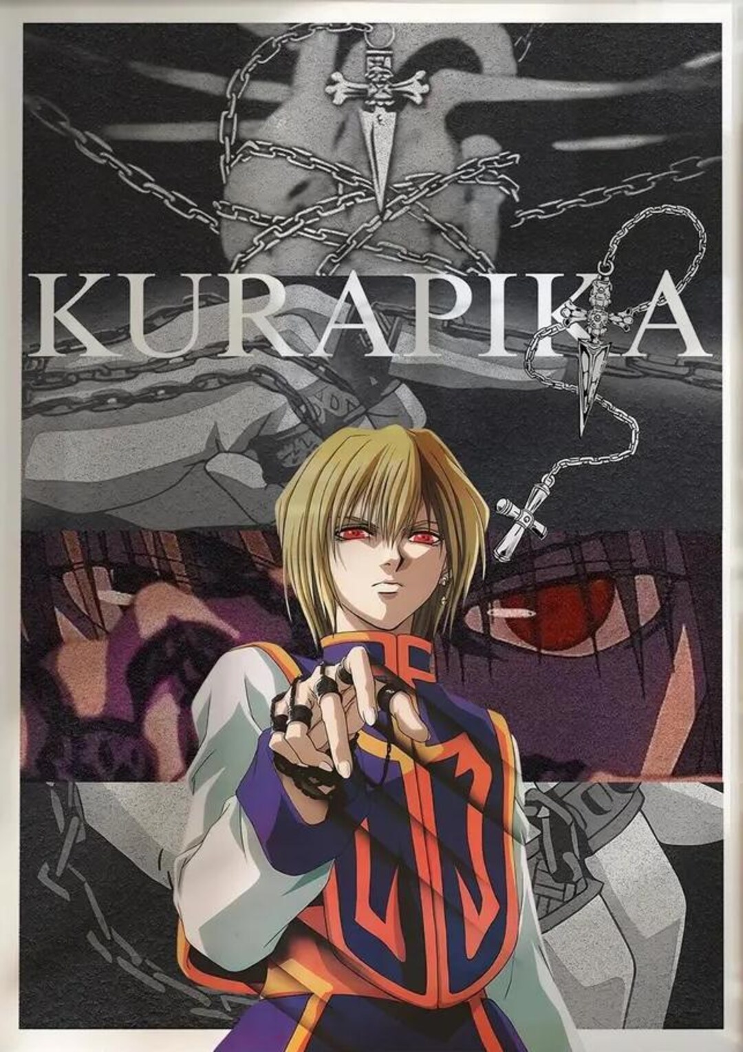Hunter X Hunter Chrollo Poster Dark Anime Wall Art Print for Anime Fans ...