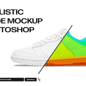Shoe Template Realistic, Mockup Shoe, PSD Mockup, Sneaker Template ...