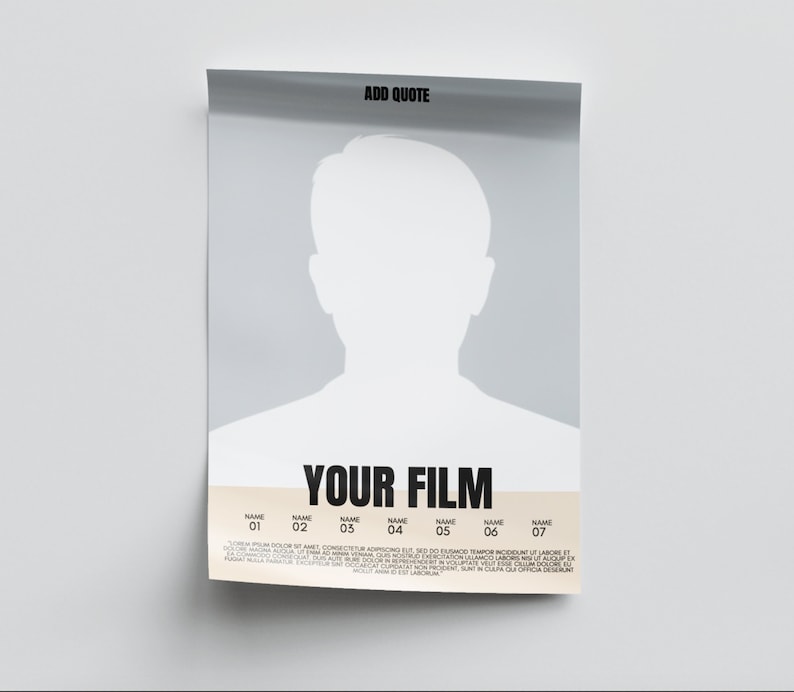 Movie Poster Template | Poster Template | Film Poster Template | PDF ...