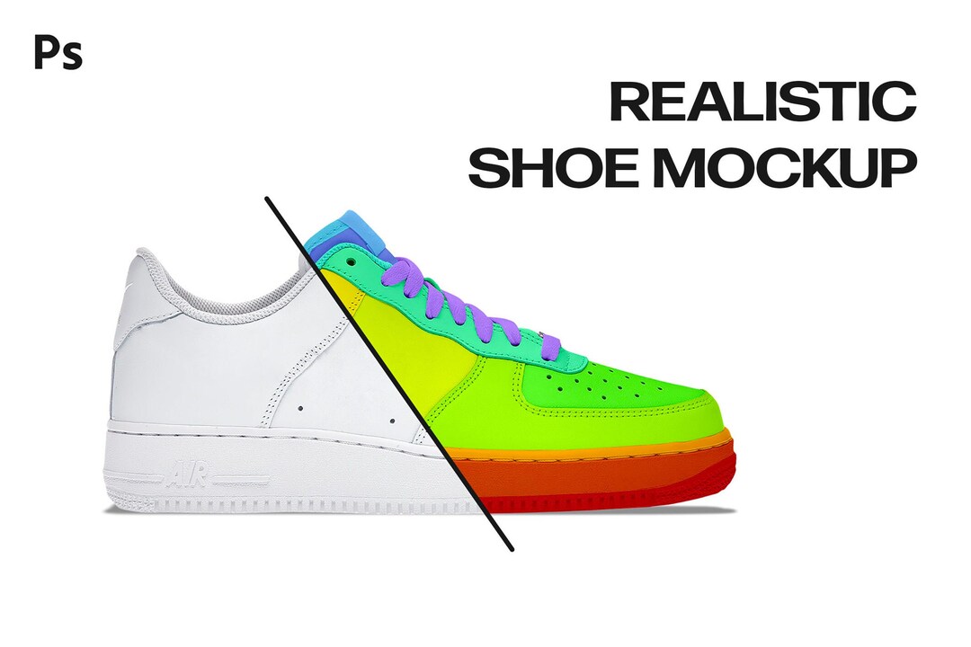 Realistic Shoe Mockup Photoshop Shoe Template - Etsy